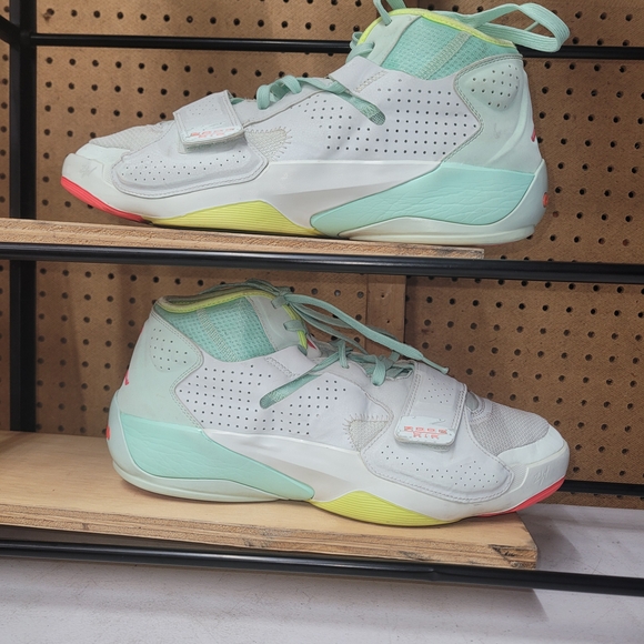 Jordan | Shoes | Jordan Zion 2 Spring Hoops Mint And White Hightop ...